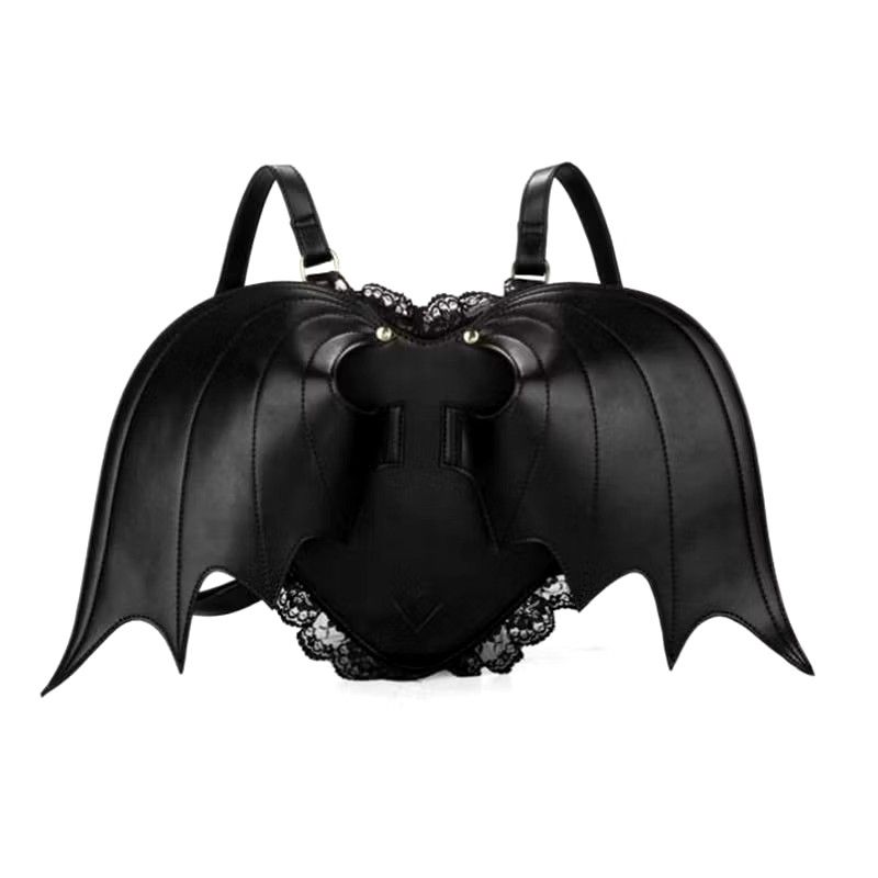 Goth Bat Wing Bag, Women's Fashion, Bags & Wallets, Backpacks on Carousell