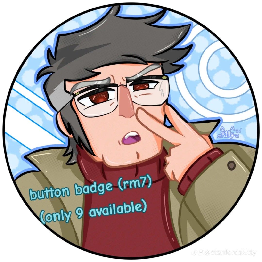 [Gravity Falls] Stanford Pines button badge/photocard !!Pre-Order ...