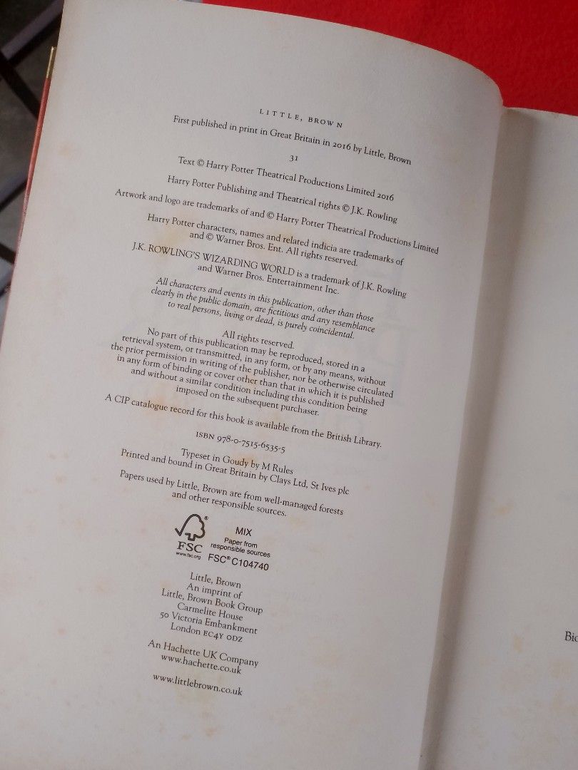 Harry Potter and Cursed Child Part One and Two (Special Rehearsal ...