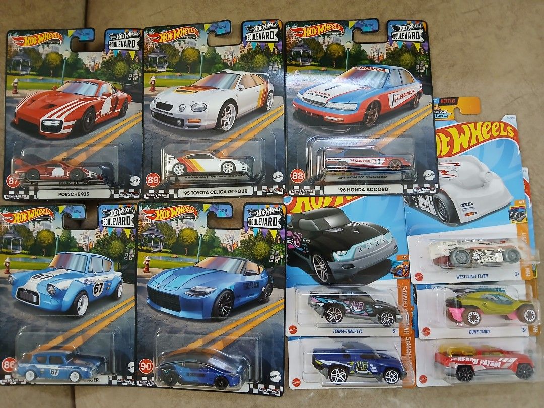 Hot Wheels Boulevard Honda Accord Racing Toyota Celica GT Nissan Z ...