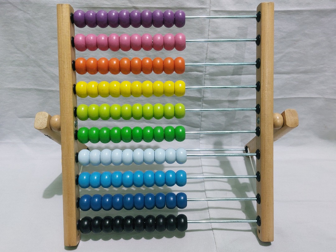 IKEA Mula Wood Bead Abacus wooden educational toy table top math counting, Hobbies & Toys, Toys ...