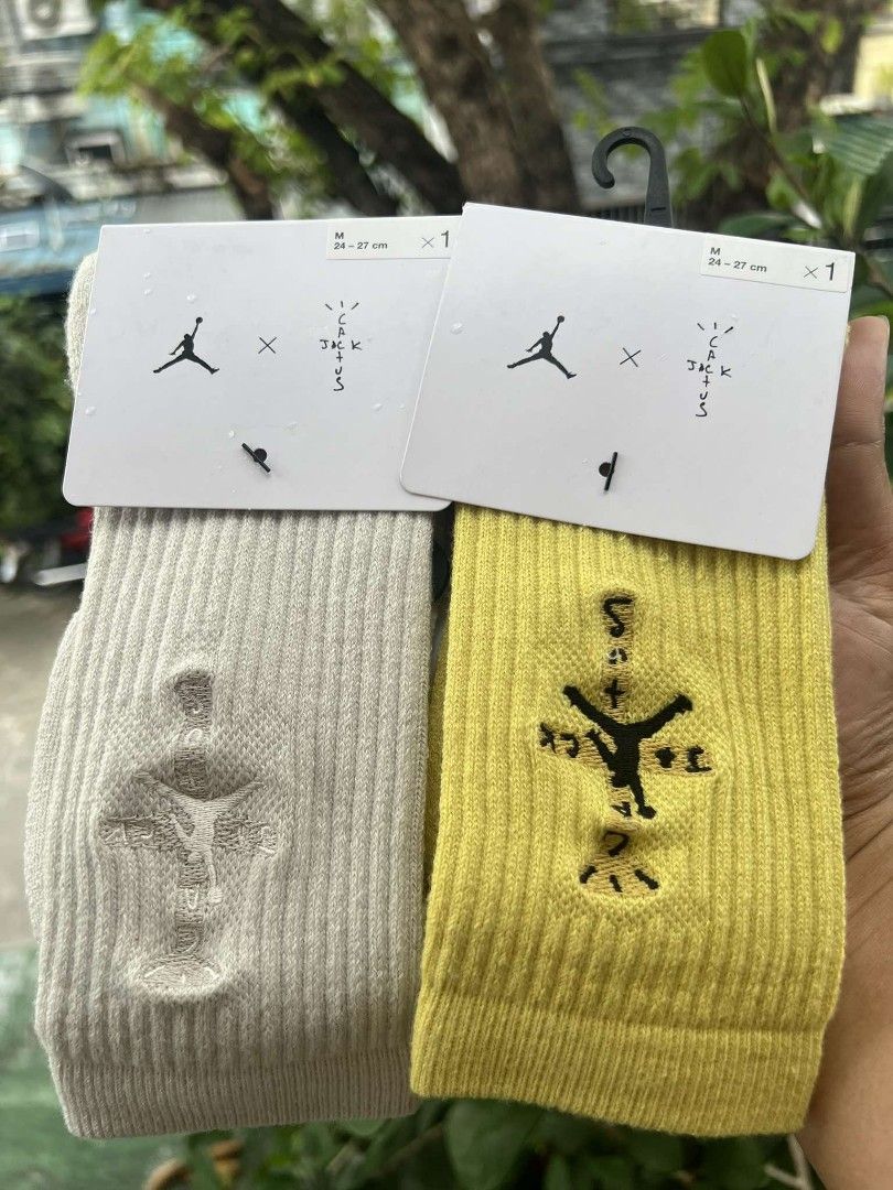 Jordan X Travis Scott Every Day Cusioned Crew Socks, Men's Fashion ...