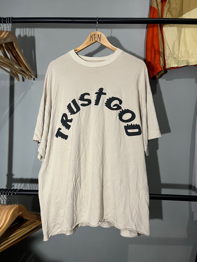 KANYE WEST MERCHANDISE TRUST GOD TEE, Men's Fashion, Tops & Sets ...