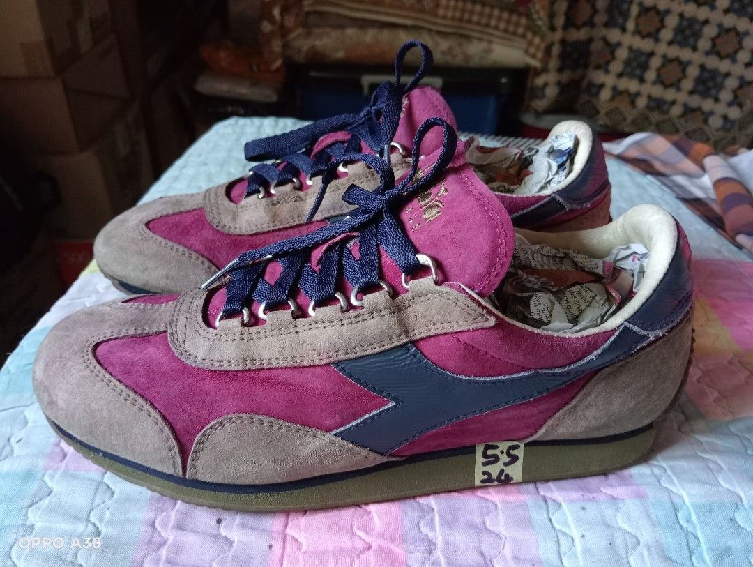 Kasut Vintage Diadora Heritage 1975 Made in Romania, Men's Fashion ...
