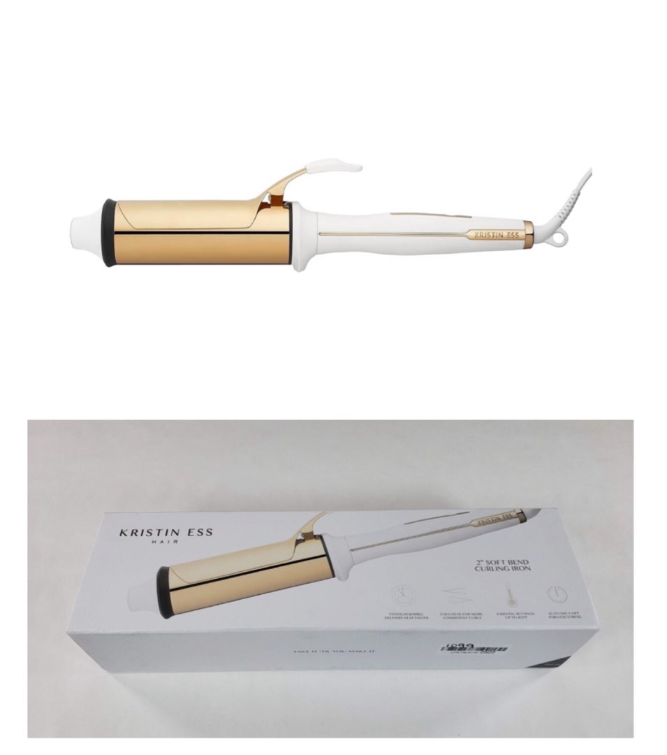Kristin Ess 2 inch Titanium Soft Bend Curling Iron, 美容＆個人護理, 健康及美容 - 頭髮 ...