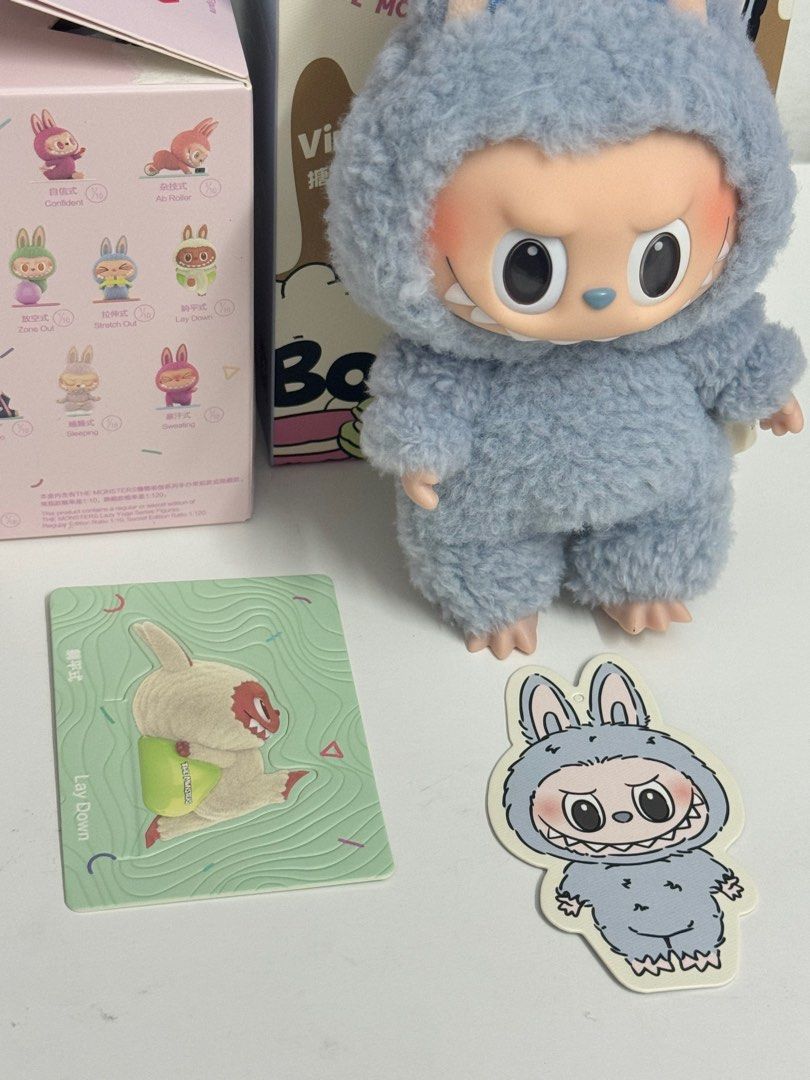 labubu yoga and plush set, Announcements on Carousell