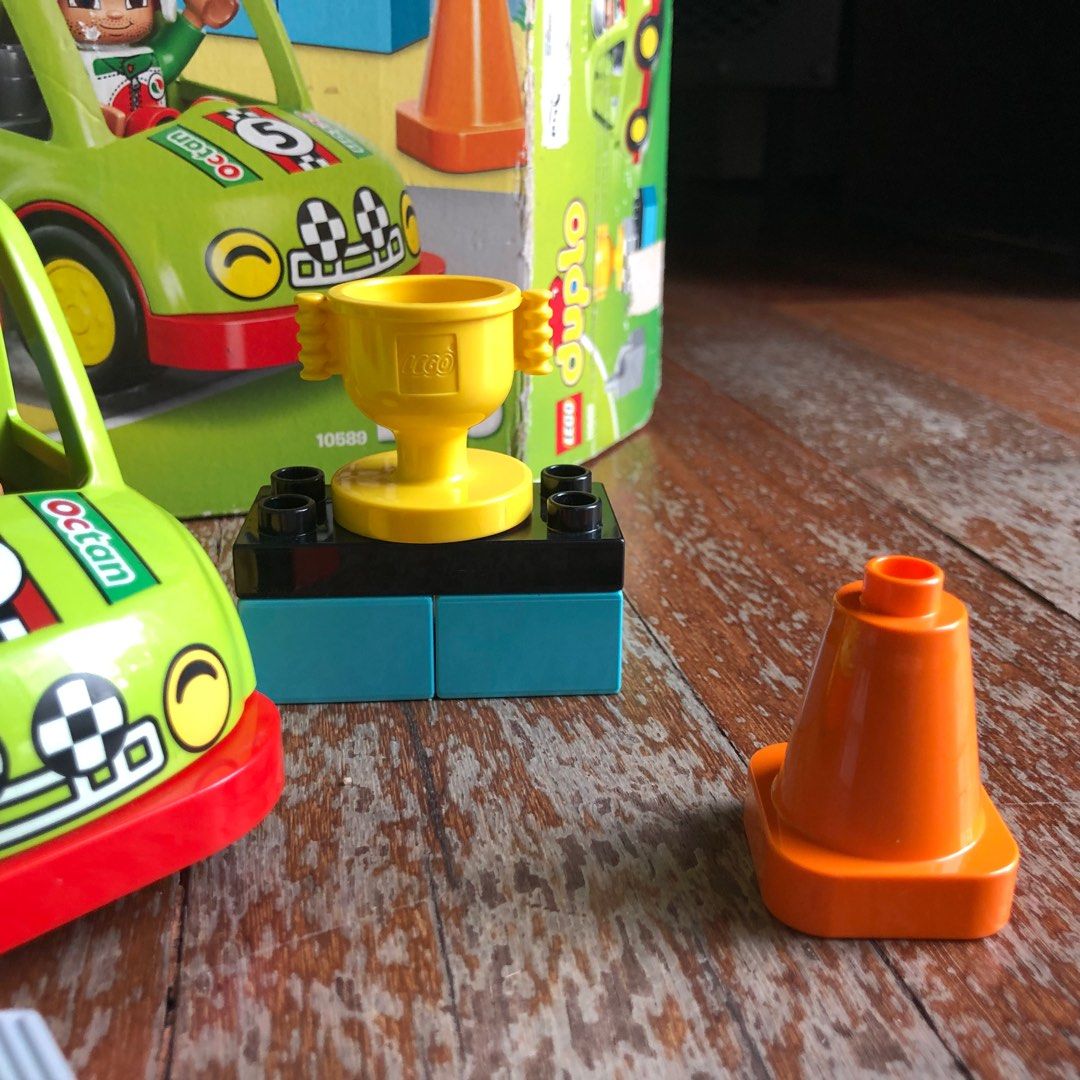 Original Lego Duplo Race Car Racing Car Blocks Blok Brick Mega Baby ...