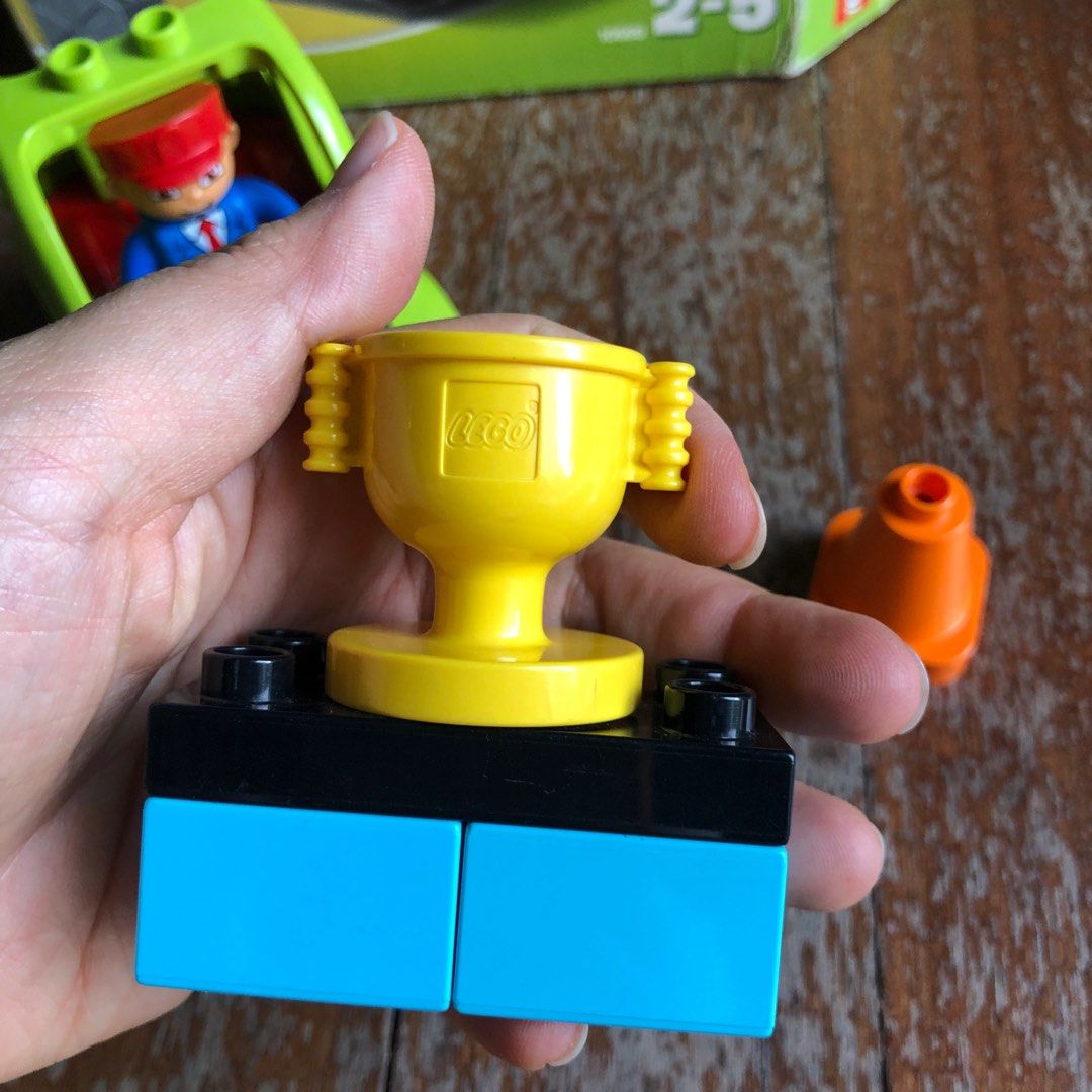 Original Lego Duplo Race Car Racing Car Blocks Blok Brick Mega Baby ...