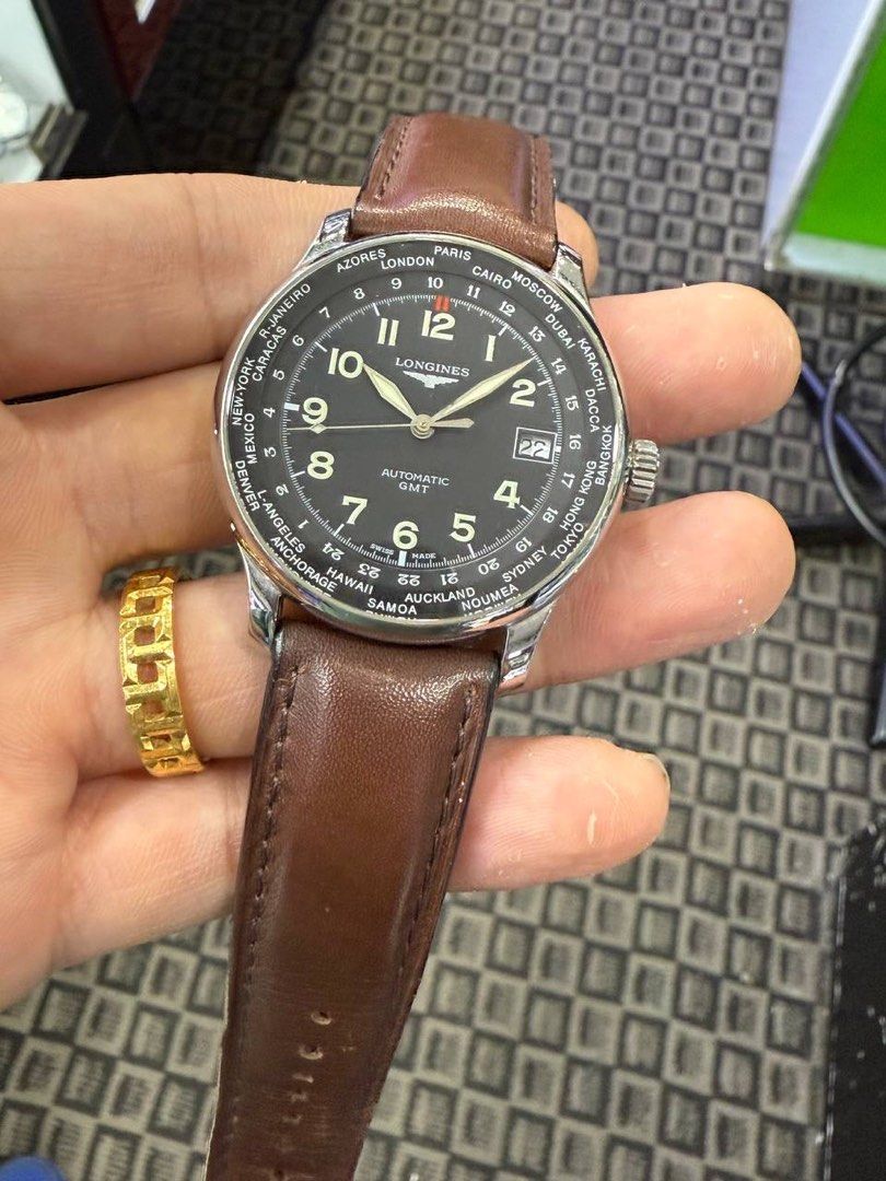 LONGINES MASTER COLLECTION GMT TIME ZONE SWISS MADE AUTOMATIC L2.631.4 ...