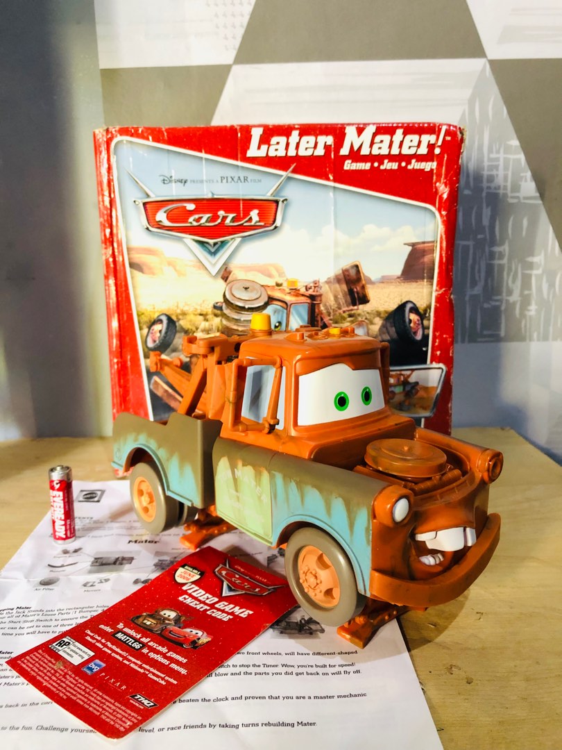 mainan cars Disney and Pixar Cars Later Mater Game by Mattel vintage ...