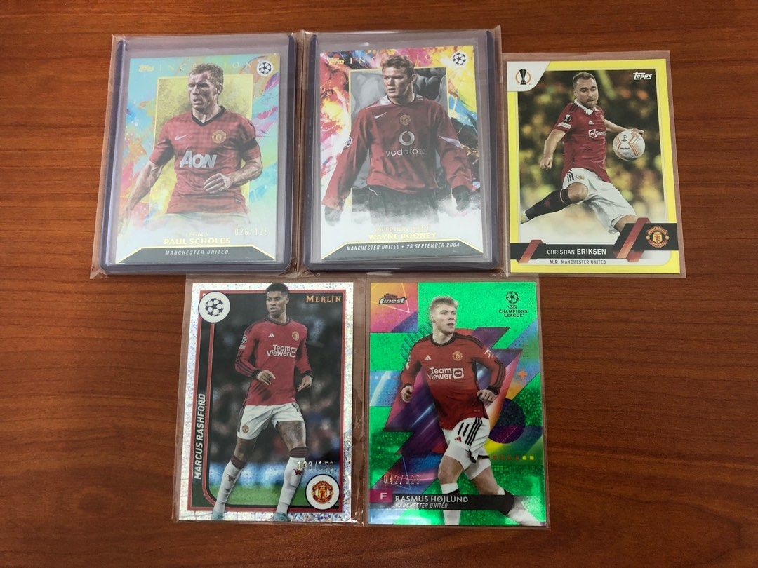 Manchester United Football Cards (Hojlund /125), Hobbies & Toys ...