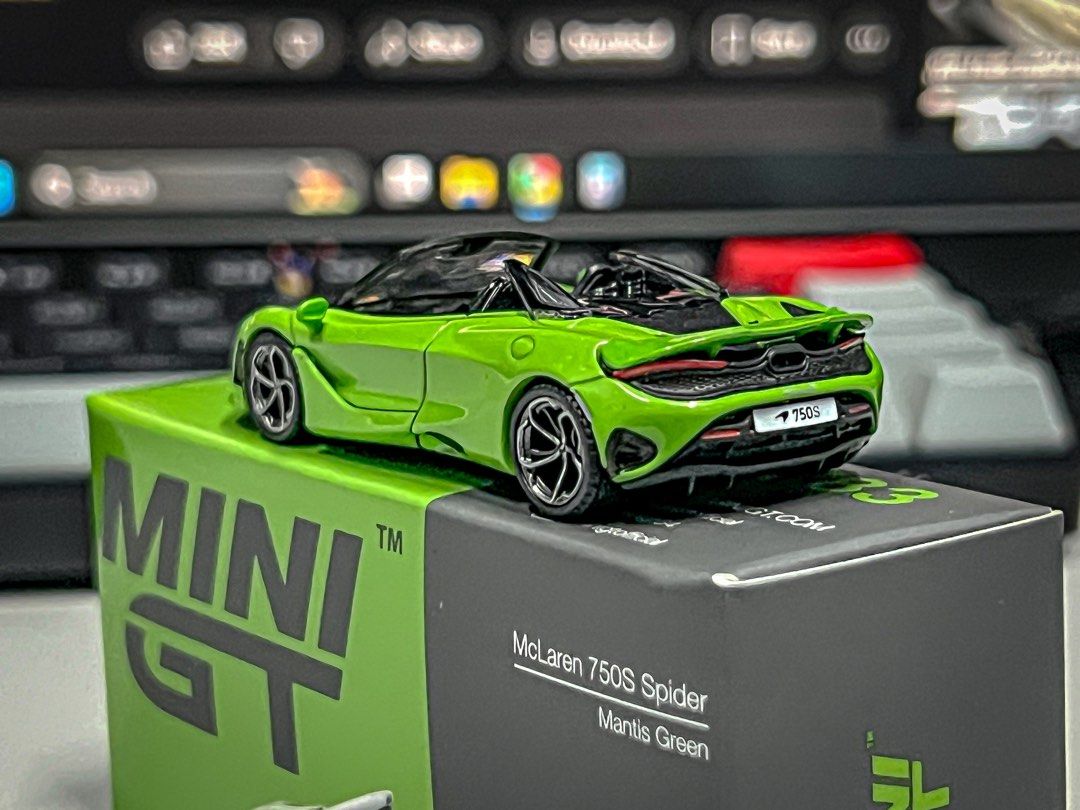 Mini Gt 783 McLaren 750S Spider Mantis Green 1/64 scale diecast car ...