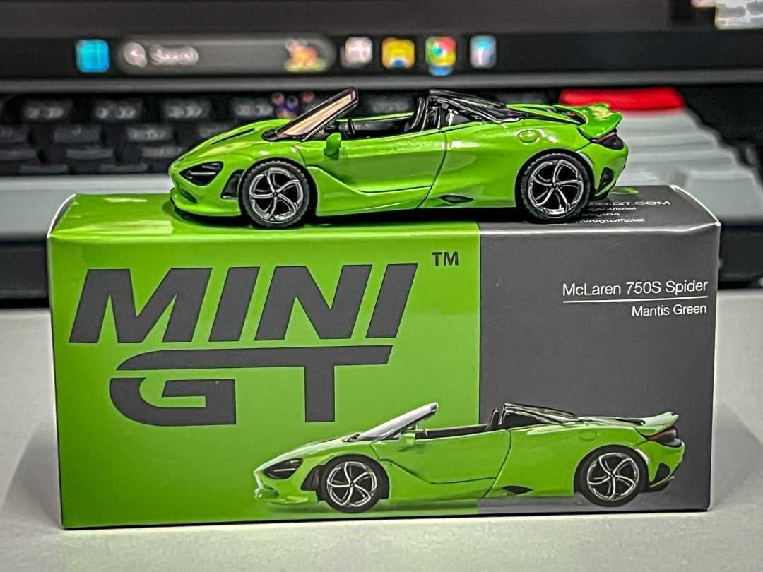 Mini Gt 783 McLaren 750S Spider Mantis Green 1/64 scale diecast car ...
