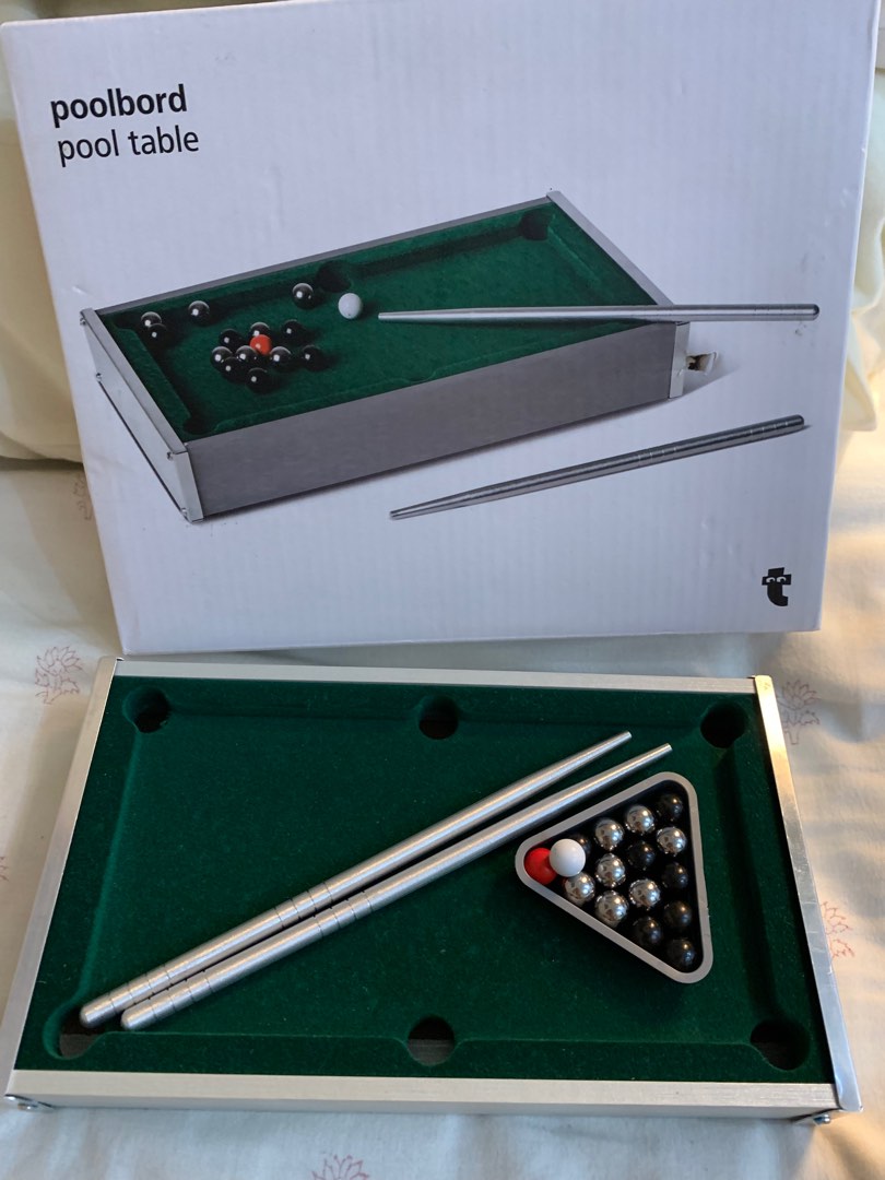 mini pool table board, Sports Equipment, Sports & Games, Billiards ...