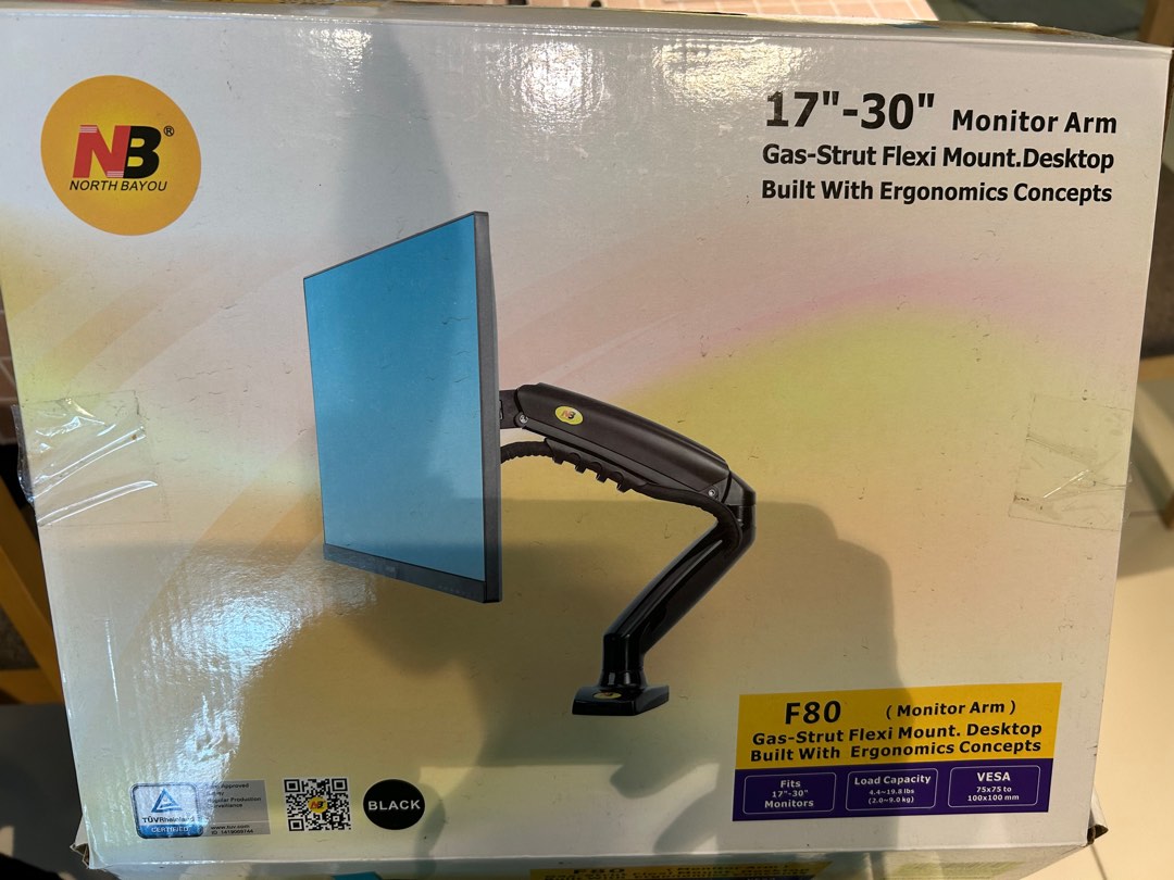 NB North Bayou F80 17 to 30 Inch Gas Strut Monitor Mount, Computers ...