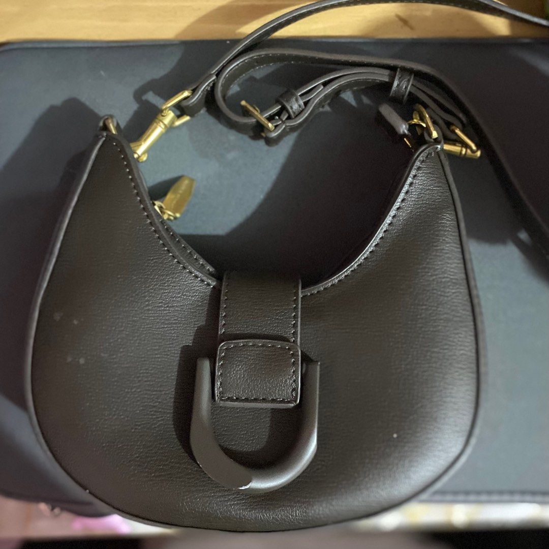 ORIGINAL charles and keith itzy itz mine hobo bag in moss brown, Luxury ...
