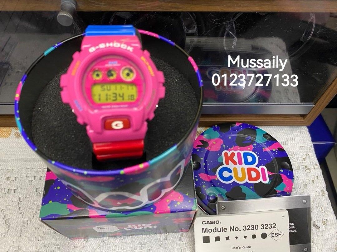 Original G-Shock DW6900 Collab A Bathing Ape X Kid Cudi, Men's Fashion ...