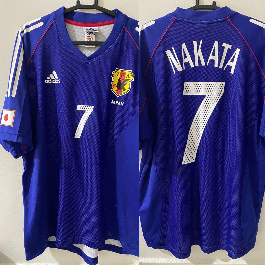 Original Vintage 2002 Japan Home World Cup 2002 Hidetoshi Nakata Jersey ...