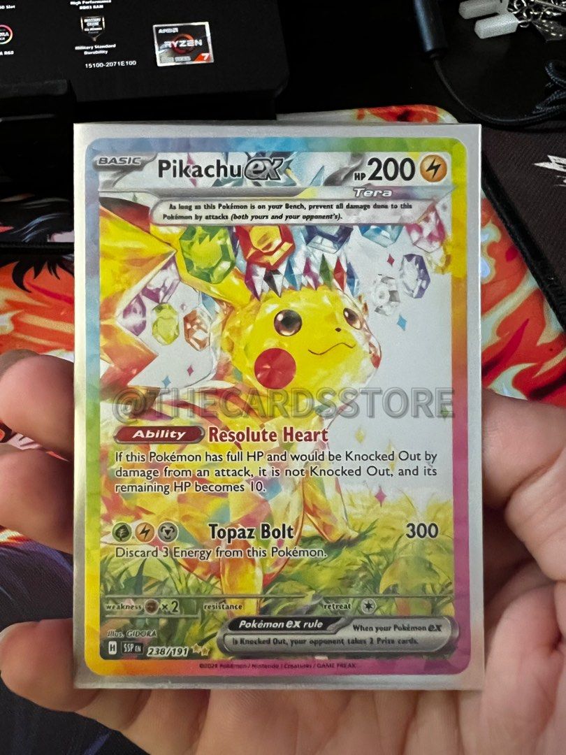 Pikachu Ex 238/191 by Special Illustration Rare [SV08] Surging Sparks ...