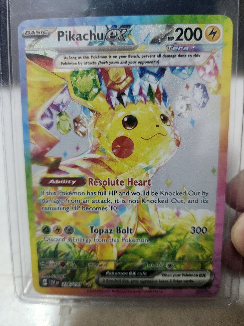 Pokemon TCG Pikachu EX 238/191 Surging Sparks Special Illustration Rare ...