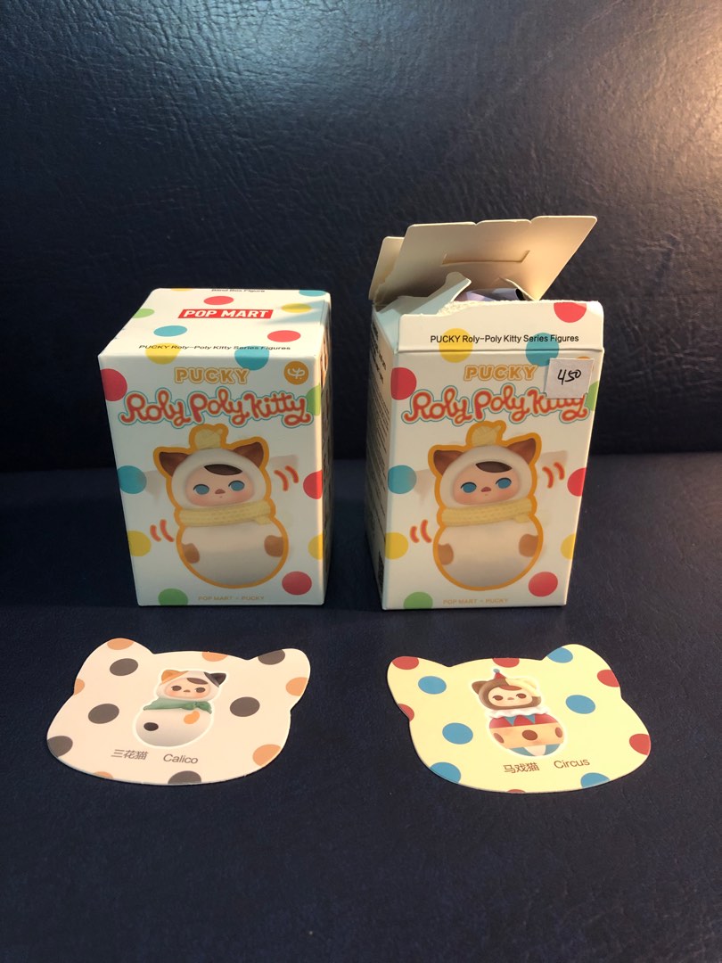 Pop Mart Pucky Roly Poly Kitty (Calico & Circus), Hobbies & Toys, Toys ...