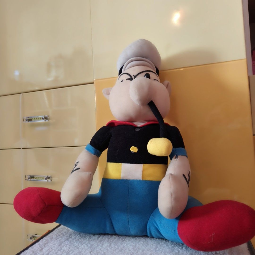 Popeye The Sailor Man Cartoon Character Plush for Collectors, Hobbies ...