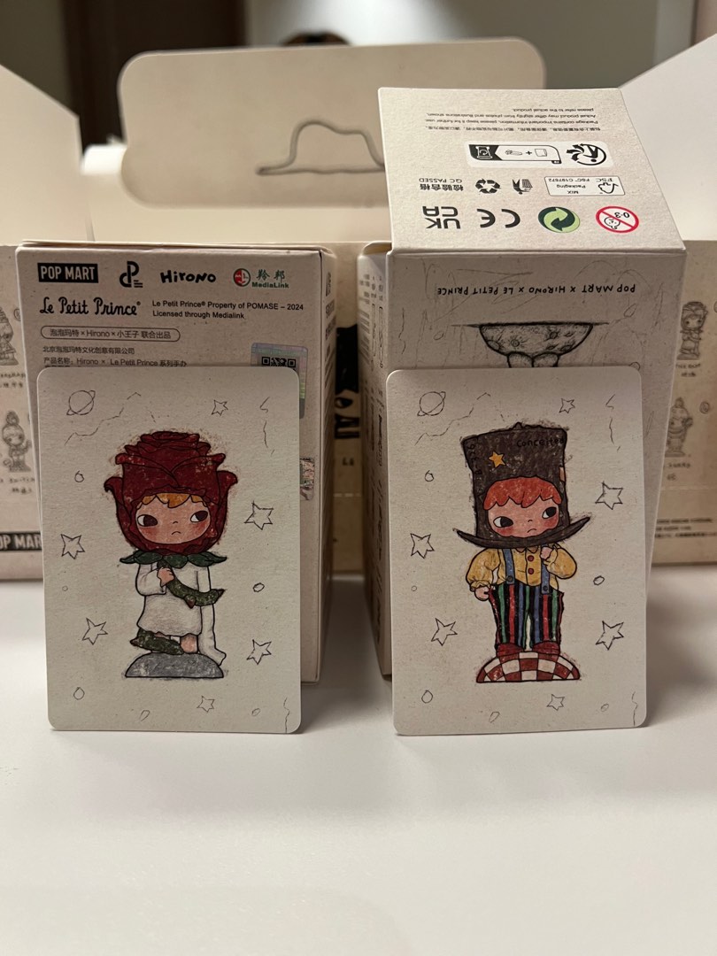 Popmart Hirono Le Petit Prince: Rose and Conceited Man, Hobbies & Toys ...
