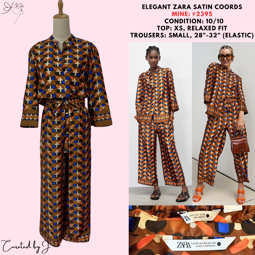 PREMIUM ZARA SATIN COORDS, Women's Fashion, Dresses & Sets, Sets or ...