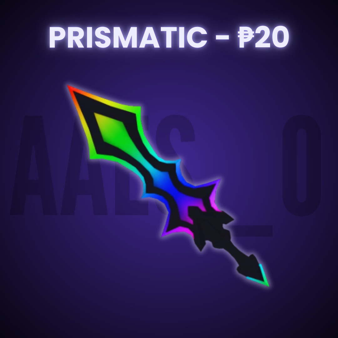 PRISMATIC KNIFE GODLY │ Roblox Murder Mystery 2 Game │ aaes_0 MM2 Shop ...