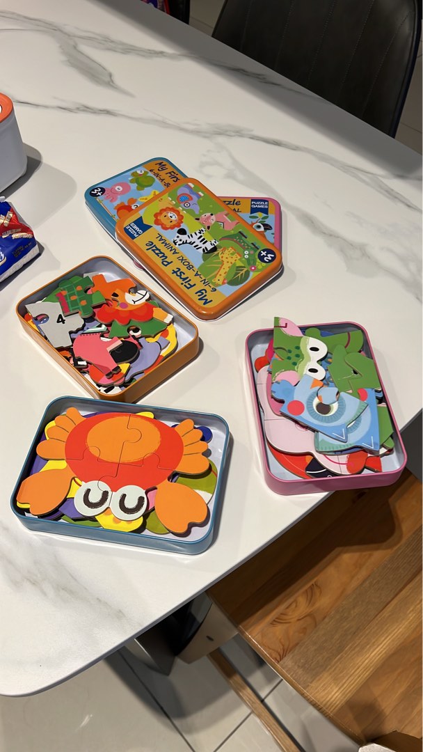 3 boxes Puzzles , Hobbies & Toys, Toys & Games on Carousell