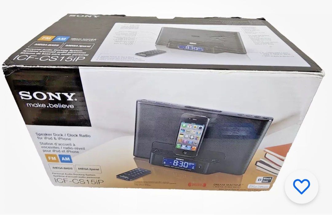 Sony Clock Radio ICF-CS15iP Speaker Dock For IPod & IPhone Dream ...