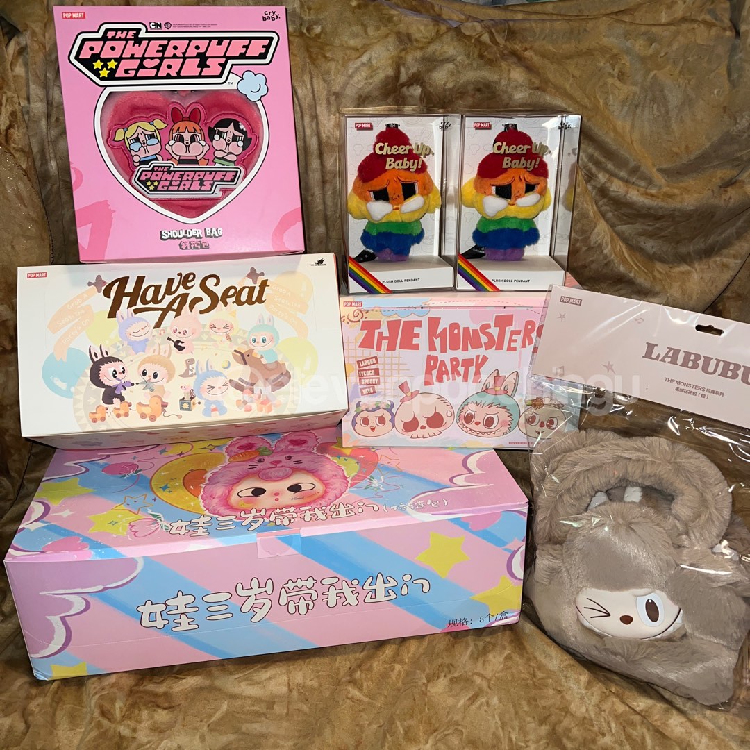 The Monsters Have A Seat The Party Series Labubu Crybaby PPG Cheer Up ...