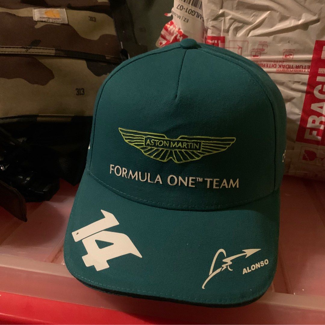 Topi Formula 1 / F1 Aston Martin Fernando Alonso Hugo Boss Team, Fesyen ...
