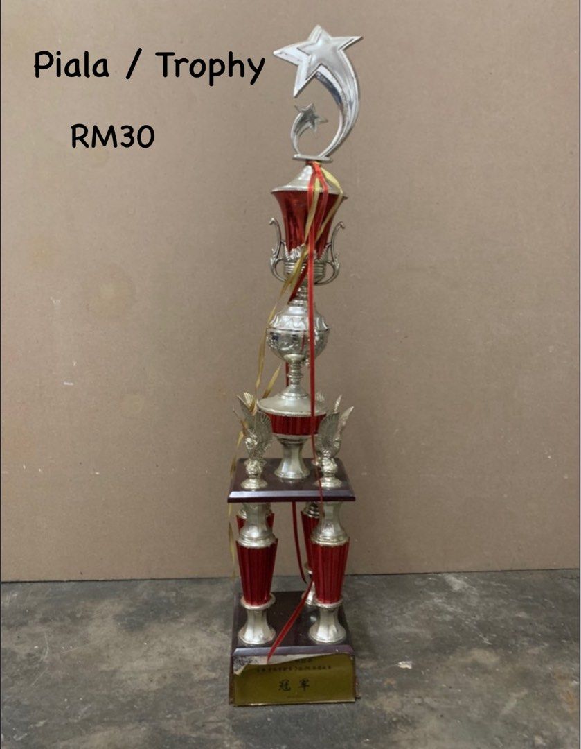 Trophy trophies medals Piala Terpakai sports For Decoration Props ...