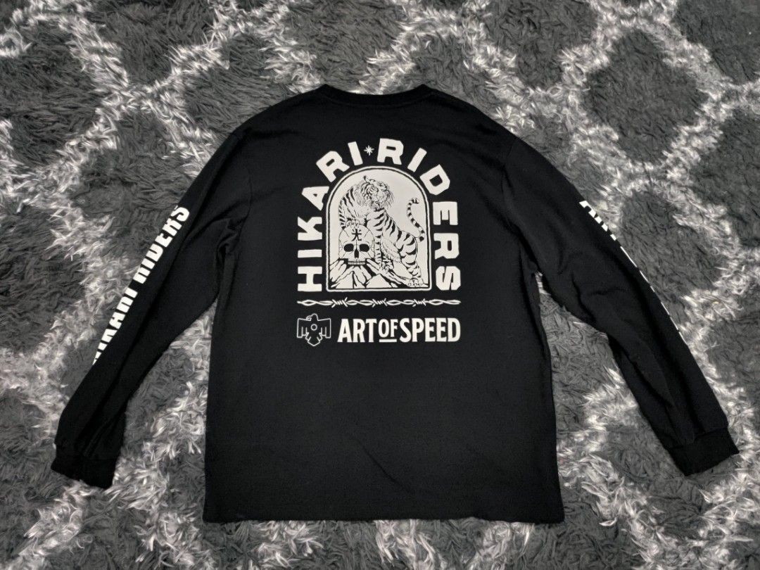 TSHIRT LONG SLEEVE HIKARI RIDERS X ART OF SPEED 2023, Men's Fashion ...