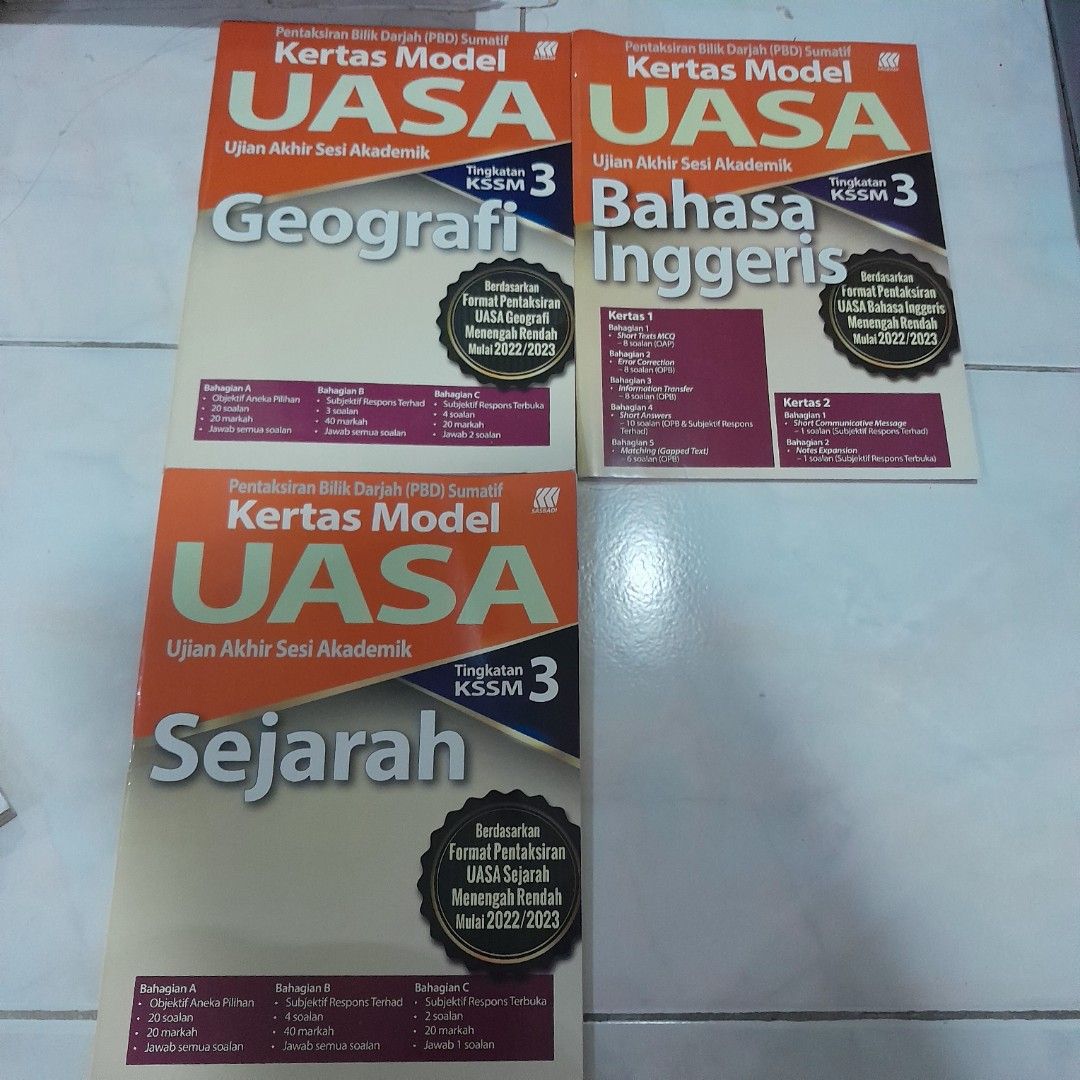UASA Kertas Model Tingkatan 3, Hobbies & Toys, Books & Magazines ...