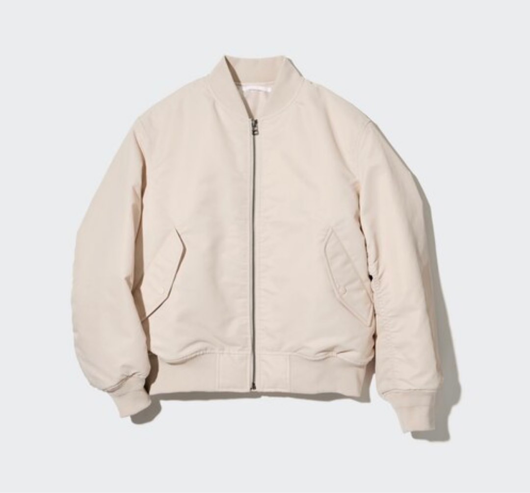 UNIQLO CROPPED BOMBER JACKET, Women's Fashion, Coats, Jackets and ...