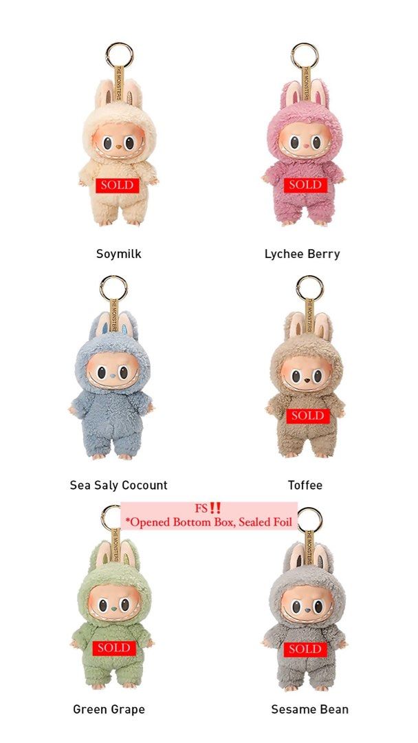 v1 and v2 Labubu, Hobbies & Toys, Toys & Games on Carousell