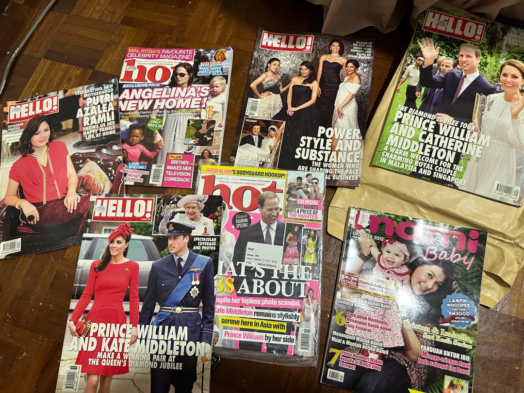 Vintage classic Diana majalah Hello magazine, Hobbies & Toys, Books ...