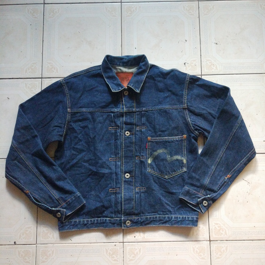 Vintage Evisu EVIS Type 1 Selvedge Jacket 42, Men's Fashion, Coats, Jackets and Outerwear on ...