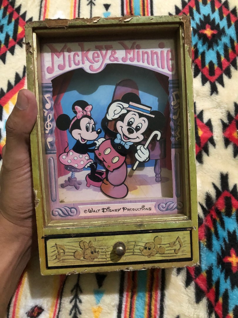 Vintage rare Disney Mickey wind up box, Hobbies & Toys, Memorabilia ...