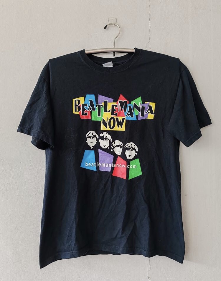 Vintage Y2K the Beatles Beatle Mania rock John Lennon Size M Medium ...