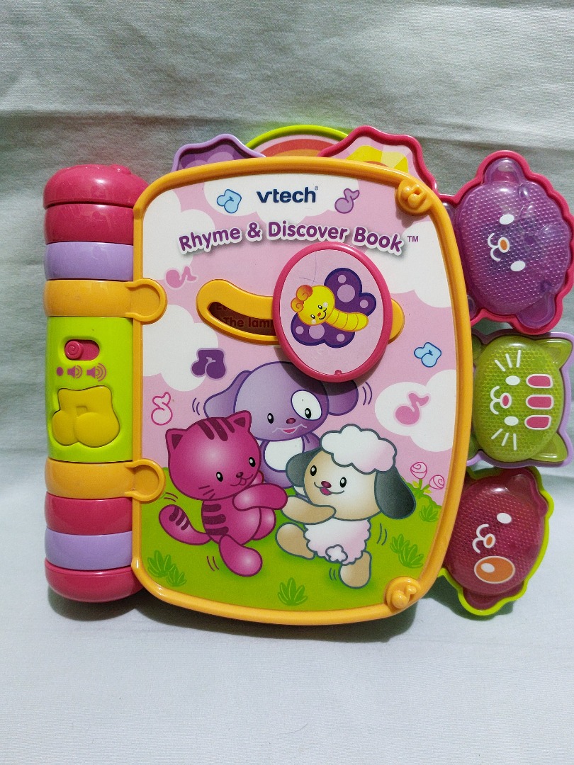 Vtech Rhyme & Discover Book Pink, Hobbies & Toys, Toys & Games on Carousell