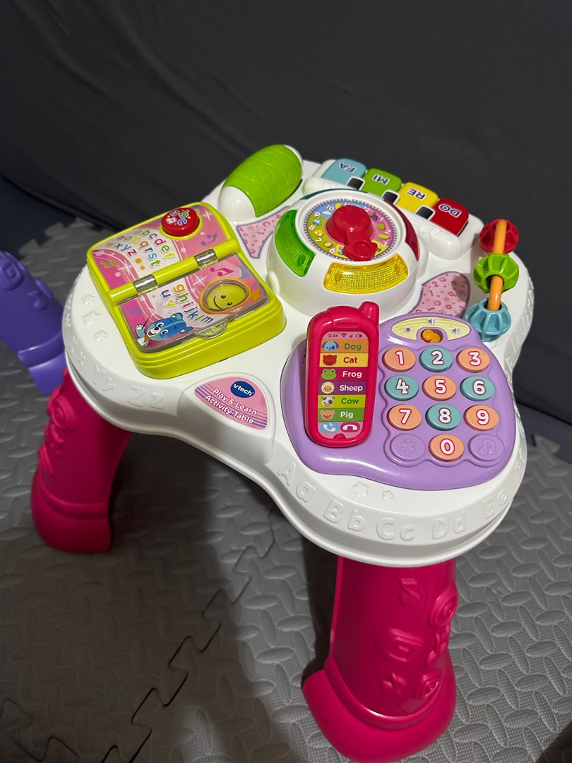 Vtech sit to stand play and learn activity table, Babies & Kids, Infant ...