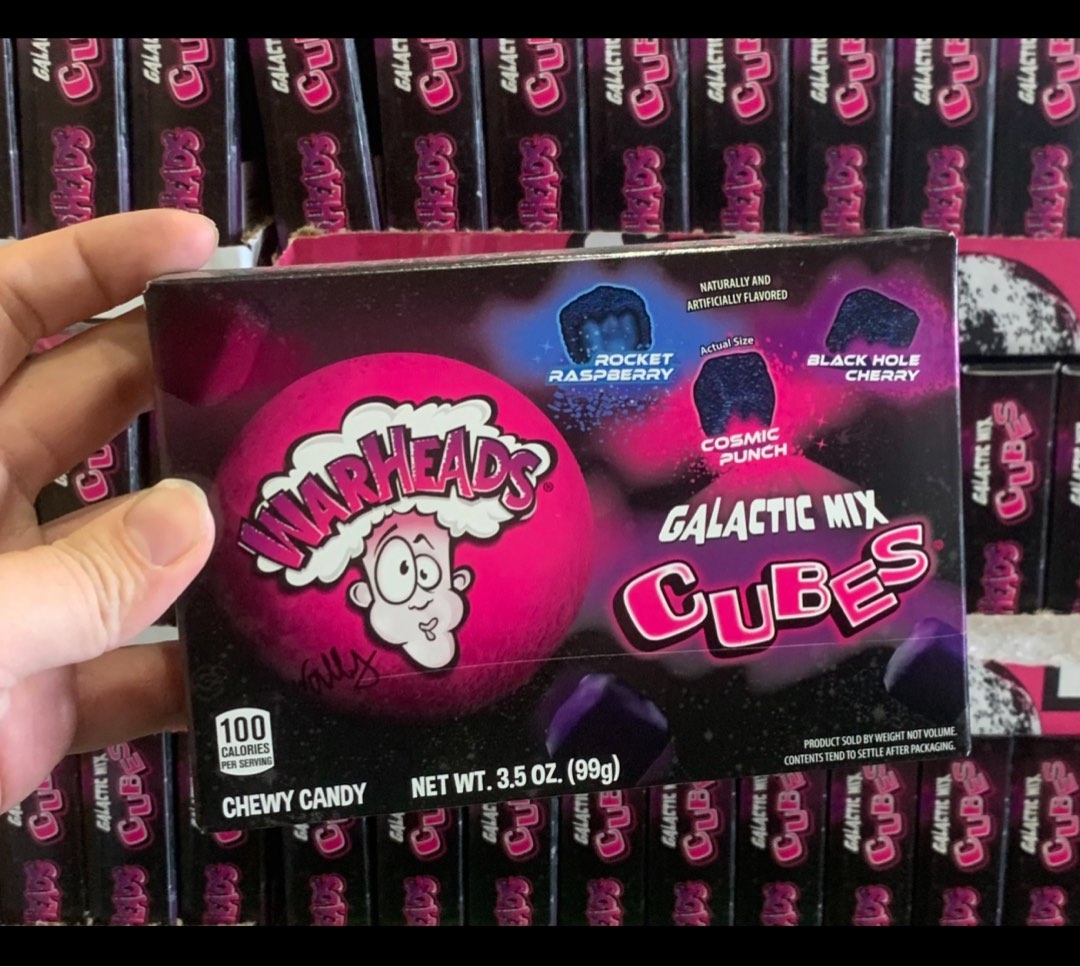 WARHEADS GALACTIC MIX CUBES CHEWY CANDY, Food & Drinks, Other Food ...