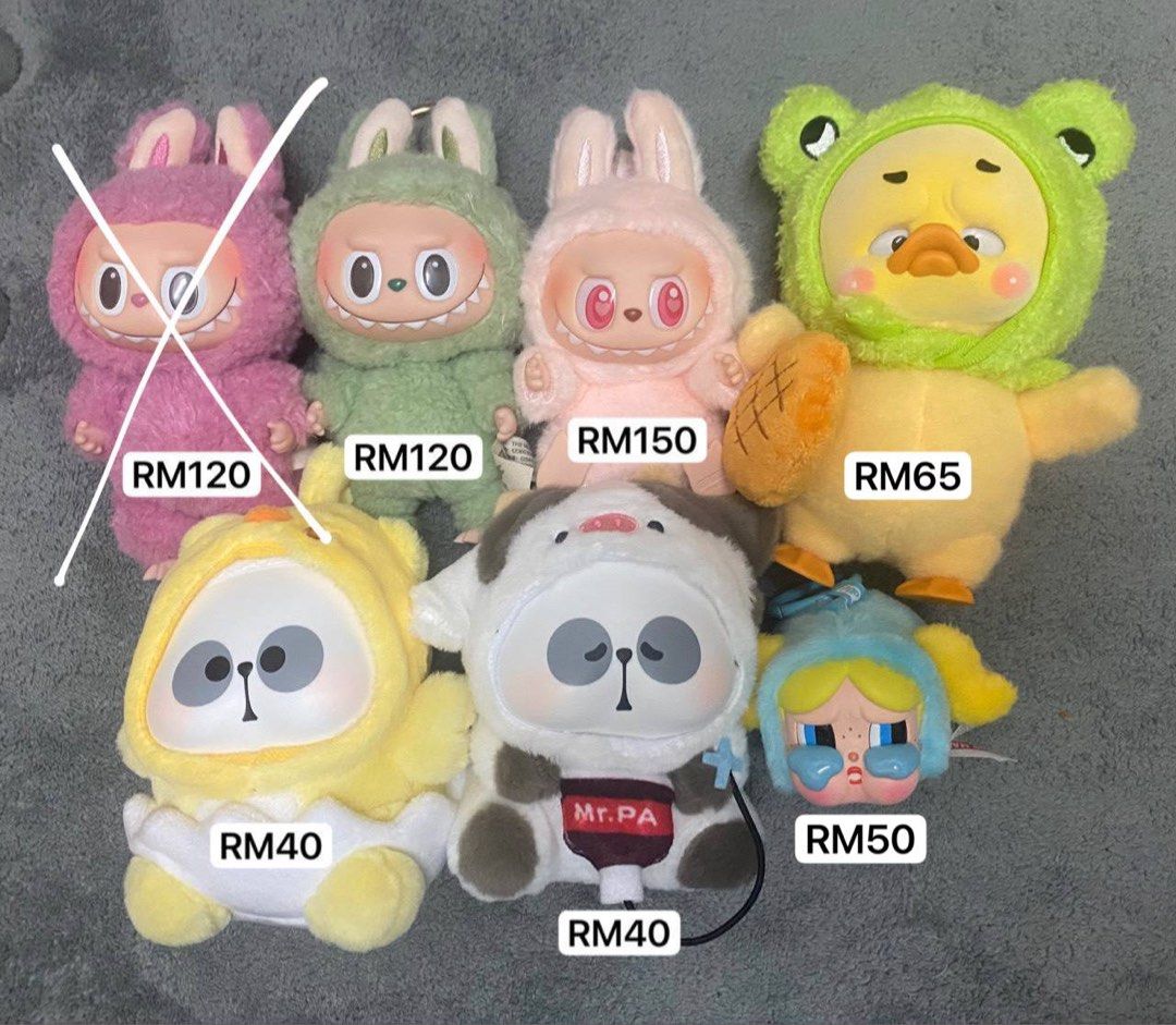 WTS LABUBU POWER PUFF GIRL CRY BABY MR PA UPSET DUCK, Hobbies & Toys ...