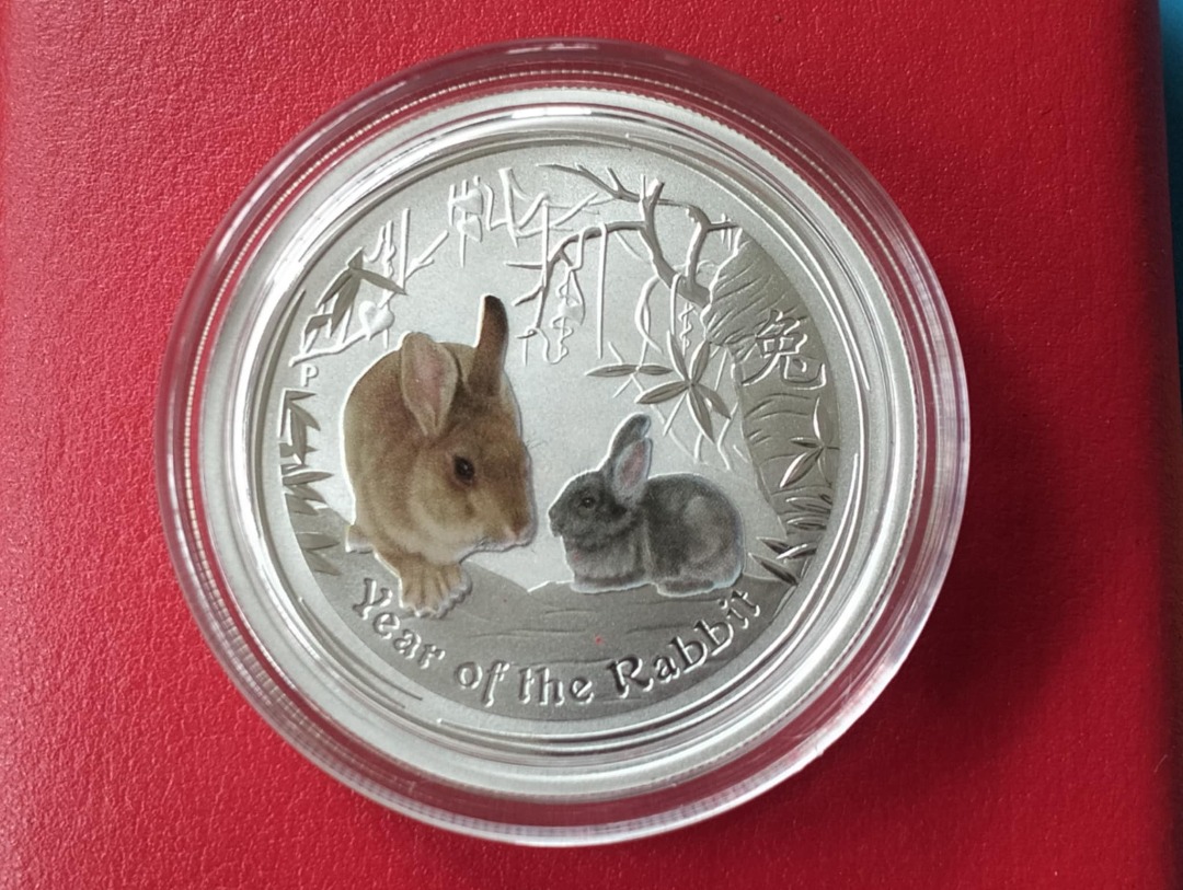 Year of the Rabbit - Silver Coin, Hobbies & Toys, Memorabilia ...