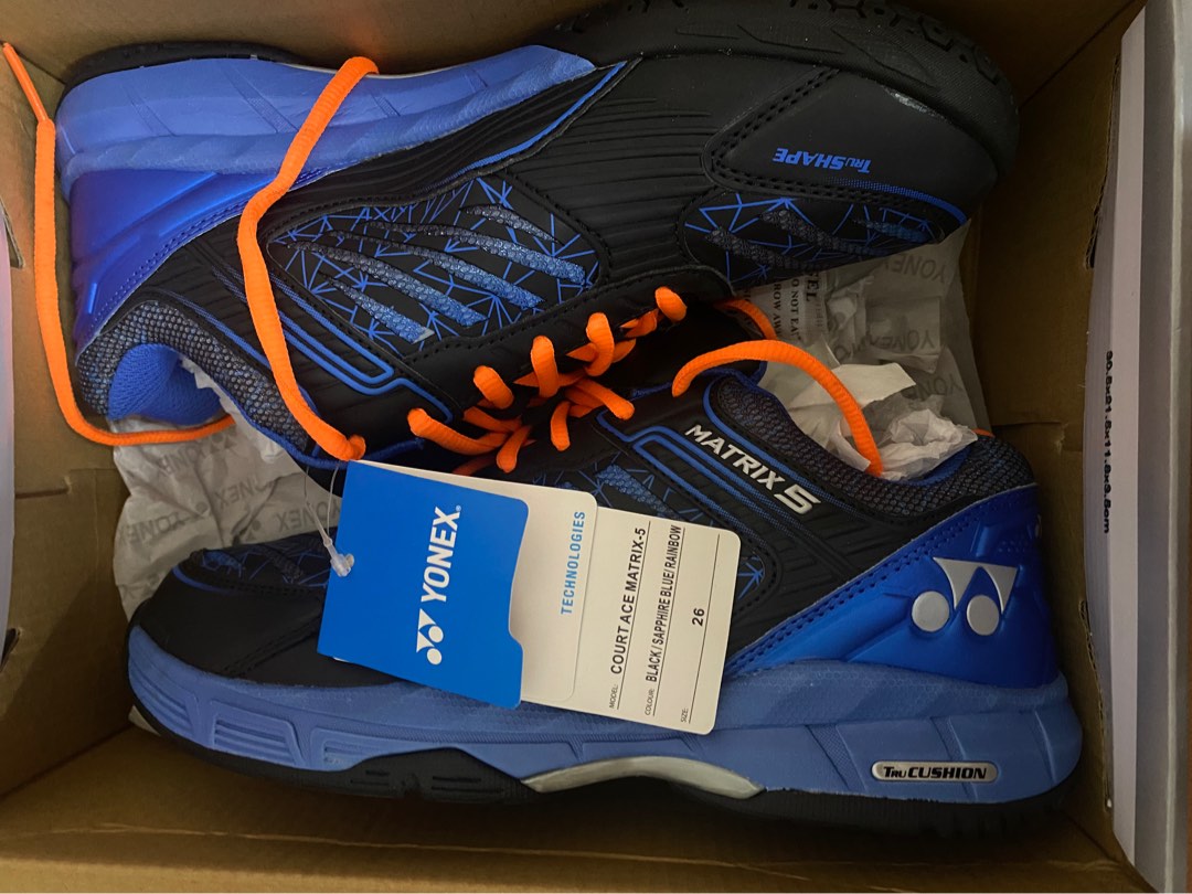 YONEX MATRIX 5 BADMINTON SHOES, Sports Equipment, Sports & Games ...