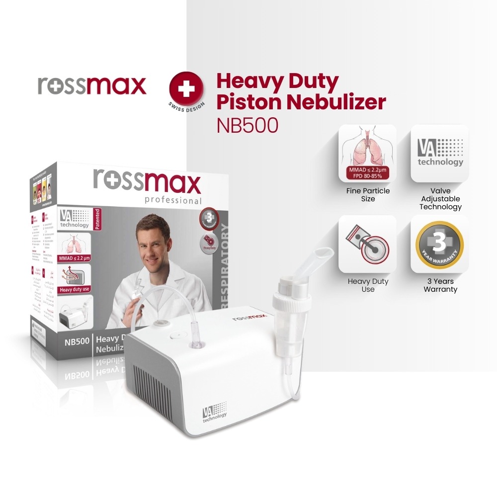 [02376] ROSSMAX Heavy Duty Nebulizer NB500 | Low Noise Mouthpiece And ...