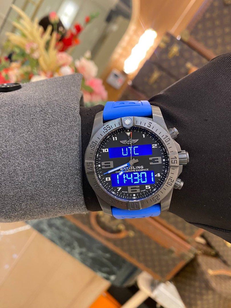 2018 BREITLING EXOSPACE B55 NIGHT MISSION CONNECTED REF VB5510H2 GLOBAL ...